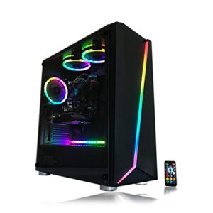 alarco gaming pc desktop computer intel i5 3.10ghz,8gb ram,1tb hard drive,windows 10 pro,wifi ready,video card nvidia gtx 650 1gb, 3 rgb fans with remote