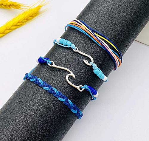 choice of all String Bracelets for WomenMen Summer Wave Bracelet Set for Teen Girls Waterproof Surfer Ankle Bracelet for Men Boys Friends