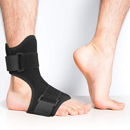 LIOOBO Plantar Fasciitis Night Splint Adjustable Drop Foot Orthotic Brace Ankle Support for Sports Protection Sprained Ankle Stabilizer Plantar Fasciitis Injury Recovery