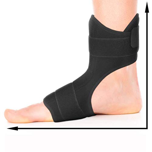 LIOOBO Plantar Fasciitis Night Splint Adjustable Drop Foot Orthotic Brace Ankle Support for Sports Protection Sprained Ankle Stabilizer Plantar Fasciitis Injury Recovery