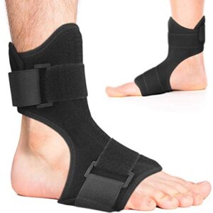 LIOOBO Plantar Fasciitis Night Splint Adjustable Drop Foot Orthotic Brace Ankle Support for Sports Protection Sprained Ankle Stabilizer Plantar Fasciitis Injury Recovery