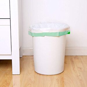 8 Gallon Drawstring Trash Bags-0.79 Mil Ultra Strong Medium Trash Can Liners for Kitchen/Office, Unscented White Garbage Bags, 60 Count