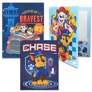 Paw Patrol Giant All You Need for School Stationery Gifts Set - Pencils Case Notebook Eraser Ruler, Back to The Pre School Kindergarten Education Goodies Supplies Materials Birthday for Kids Boys