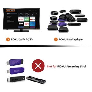 Amaz247 ROKU Remote Works with All Roku Player (Box Shape of Roku) and a Regular TV. Pairing Instruction Included. Does NOT Work with ROKU Stick!!