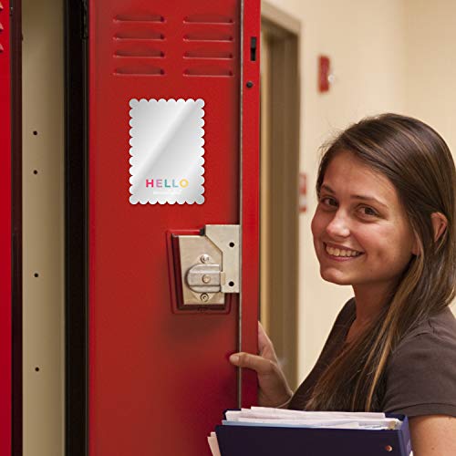 Canopy Street Hello Beautiful Magnetic Locker Mirror/Stylish Locker Décor/Shatterproof 4 3/4" x 6 3/4" Locker Accessory/Back to School Teen Girl Locker