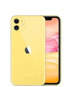 apple iphone 11, us version, 64gb, yellow - unlocked (renewed)