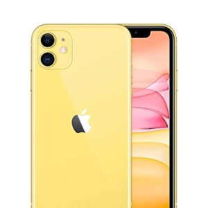 Apple iPhone 11, US Version, 64GB, Yellow - Unlocked (Renewed)