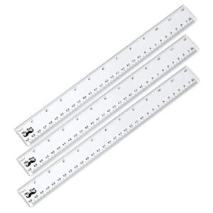 mr. pen- ruler, rulers 12 inch, pack of 3, clear ruler, plastic ruler, drafting tools, rulers for kids, measuring tools, ruler set, ruler inches and centimeters, transparent ruler