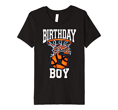 Kids 6th Birthday | Basketball Shirt For Boy | 6 Years Old Premium T-Shirt