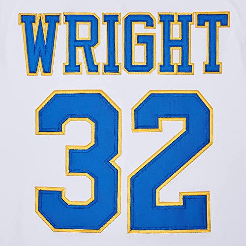 TUEIKGU #22 McCall #32 Wright Love and Basketbal Jersey Crenshaw Shirt 90s Hip hop Basketball Jersey for Men (White32, Medium)