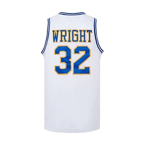 TUEIKGU #22 McCall #32 Wright Love and Basketbal Jersey Crenshaw Shirt 90s Hip hop Basketball Jersey for Men (White32, Medium)