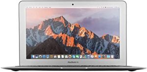 apple macbook air 13.3in mjve2ll/a - 2.2ghz intel core i7, 8gb ram, 128gb ssd - silver (renewed)