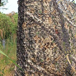 AUSCAMOTEK Camo Netting Camouflage Net for Deer Blind Material Soft Quiet -Brown 5x10Ft