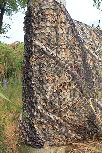 AUSCAMOTEK Camo Netting Camouflage Net for Deer Blind Material Soft Quiet -Brown 5x10Ft