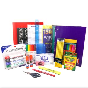 essential school supply kit for second and third grade students