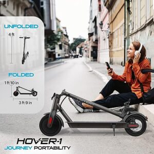 Hover-1 Journey Electric Scooter | 14MPH, 16 Mile Range, 5HR Charge, LCD Display, 8.5 Inch High-Grip Tires, 220LB Max Weight, Cert. & Tested - Safe for Kids, Teens, Adults