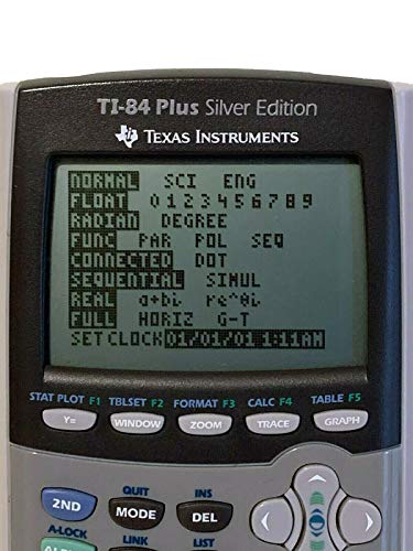 Texas Instruments TI-84 Plus Silver Edition Graphing Calculator (Renewed)