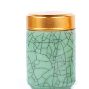 WOIWO 1 PCS The New Mini Celadon Tea Can Has Multi-Function Ceramic Seal Tea Canister