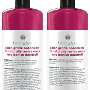 Apple Cider Vinegar Shampoo and Conditioner Set - Stop Flaky and Itchy Scalp – Sulfate Paraben Free Anti Dandruff Soothing Treatment for Dry, Oily and Damaged Hair - Intense Care for Women and Men