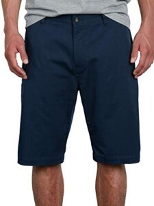 volcom men's vmonty stretch chino short, dark navy 1, 40