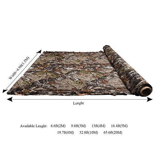 Tongcamo Hunting Blind Material, Camo Netting for Outdoor, Photography, Camping, Concealment, Disguise, Sunshade, Covers