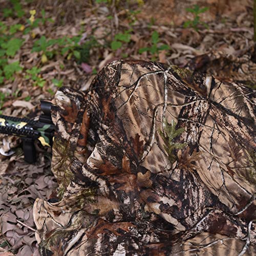 Tongcamo Hunting Blind Material, Camo Netting for Outdoor, Photography, Camping, Concealment, Disguise, Sunshade, Covers