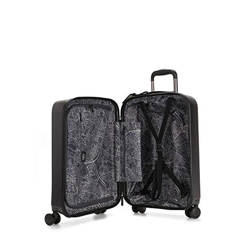 Kipling Curiosity Small 4 Wheeled Rolling Luggage Raw Black