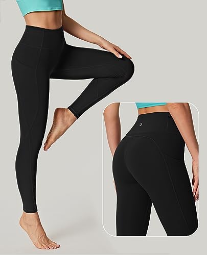 IUGA Leggings with Pockets for Women High Waisted Yoga Pants Women Butt Lifting Black Workout Leggings for Women with Pockets