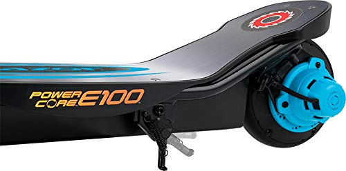 Razor Power Core E100 Electric Scooter for Kids Ages 8+ - 100w Hub Motor, 8" Pneumatic Tire, Up to 11 mph and 60 min Ride Time, For Riders up to 120 lbs