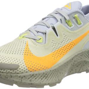 Nike Women's Race Running Shoe, Pure Platinum Laser Orange Fossil Limelight Ghost Enigma Stone, US 7.5