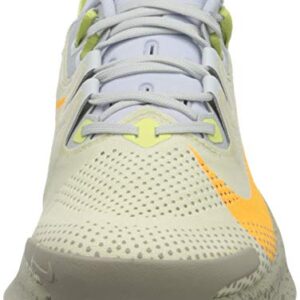 Nike Women's Race Running Shoe, Pure Platinum Laser Orange Fossil Limelight Ghost Enigma Stone, US 7.5