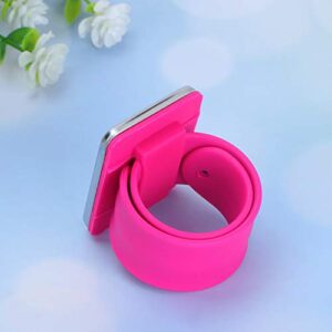 Supvox Corsage Wristlet Magnetic Bobby Pin Hair Clips Wrist Strap Bobby Wristband Holder Hairstyling Tools Accessories for Salon Use (Rosy) Hair Styling Accessories