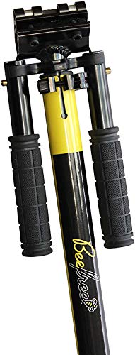 Bee Free 2 Wheel Kick Scooter for Adults and Teens, Adjustable Handlebars, Premium Durable Aluminum Construction, Foldable, Rear Foot Brake and Anti-Shock Suspension, Ages 12+, Up to 200 LBS, Yellow