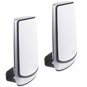 tiuihu wall mount holder for orbi tri-band mesh wifi 6 router(rbs850)(rbk852)(rbk853)/(rbs750)(rbs751)(rbk752)(rbk753)/(ax4200)(ax5700)(ax6000), bracket hanger stand holder for orbi ultra (2pack)