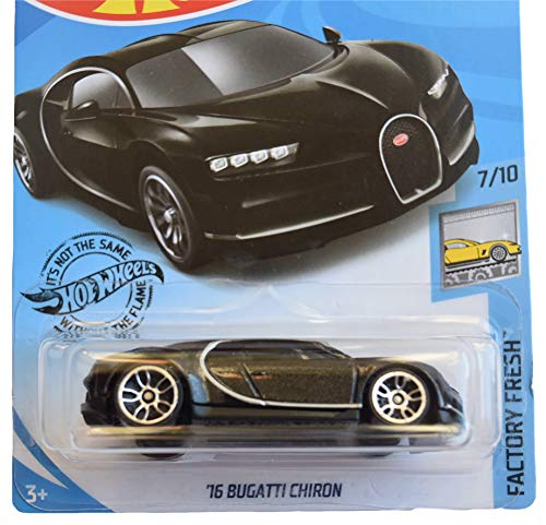 Hot Wheels Factory Fresh 7/10 '16 Bugatti Chiron 89/250, Black