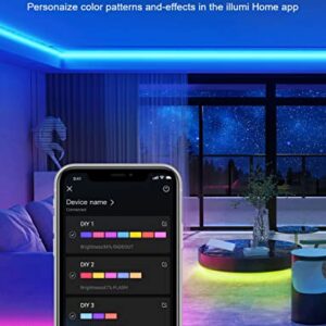 NEXillumi 25ft LED Strip Lights, APP Control Music Sync Color Changing LED Light Strip, SMD 5050 RGB LED Tape Lights with IR Remote (APP+Remote+Mic+3-Button Switch).