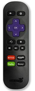 roku player remote for roku 1, 2, 3, 4 (hd, lt, xs, xd), roku express, roku premiere, roku ultra not for roku tv not for roku stick