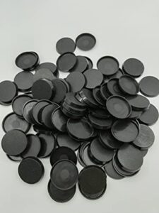 lot of 100 32mm round bases for warhammer 40k + aos games workshop wargame bitz