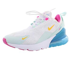 nike air max 270 white/pink/blue cj0568 100 women's size 6.5 kc