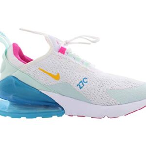 Nike AIR MAX 270 White/Pink/Blue CJ0568 100 Women's Size 6.5 KC