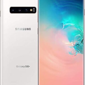 Samsung Galaxy S10+ Plus G975U, 4G LTE, US Version, 128GB, 8GB, White - Unlocked