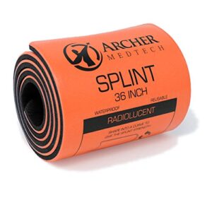 universal first aid splint. premium quality moldable aluminum splint for injury immobilization. archer medtech brand