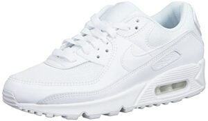 nike women's air max 90, white/white-white-wolf grey, 7.5