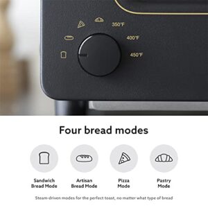 BALMUDA The Toaster | Steam Oven | 5 Cooking Modes - Sandwich Bread, Artisan Bread, Pizza, Pastry, Oven | Compact Design | Baking Pan | K01M-WS | White | US Version