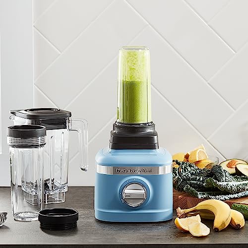 KitchenAid K150 3 Speed Ice Crushing Blender with 2 Personal Blender Jars - KSB1332Y - Blue Velvet