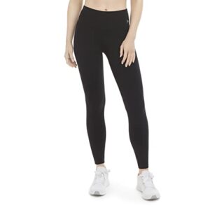 Juicy Couture Women's Essential High Waisted Cotton Legging, Deep Black, Large