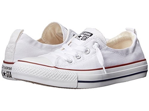 Converse Women's Shoreline Slip on Sneaker, Optical White, 8.5