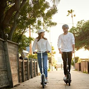 EcoSmart SUP Electric Scooter – 16" Air-Filled Tires, Wide Bamboo Deck, 350w High-Torque Hub-Driven Motor, Up to 15.5 mph & 15.5 Miles Range, Rear-Wheel Drive