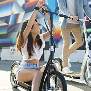 EcoSmart SUP Electric Scooter – 16" Air-Filled Tires, Wide Bamboo Deck, 350w High-Torque Hub-Driven Motor, Up to 15.5 mph & 15.5 Miles Range, Rear-Wheel Drive