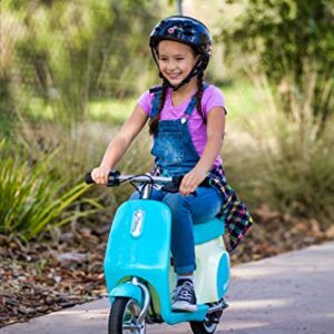 Razor Pocket Mod Petite - 12V Miniature Euro-Style Electric Scooter for Ages 7+, 100-watt Motor, Up to 40 min Ride Time, For Riders up to 110 lbs, Blue